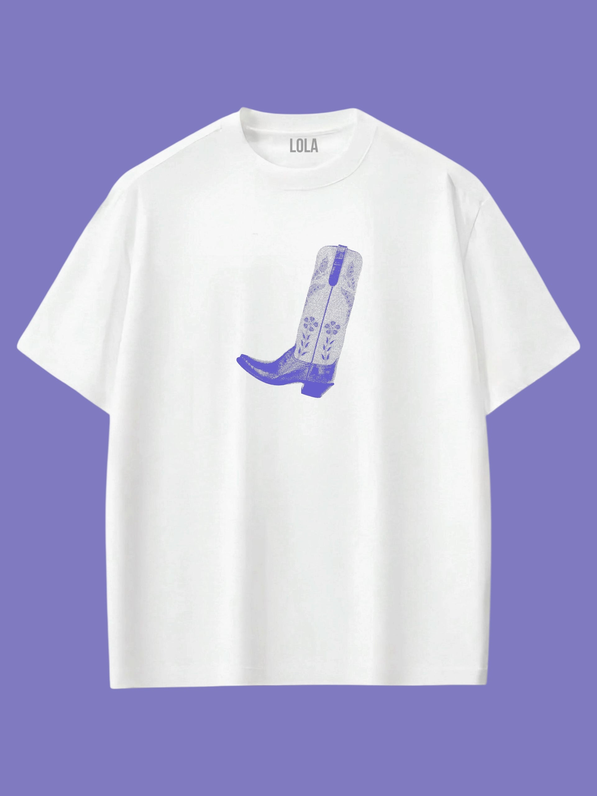 Blue Boot Oversize T-shirt – LoLaToptan
