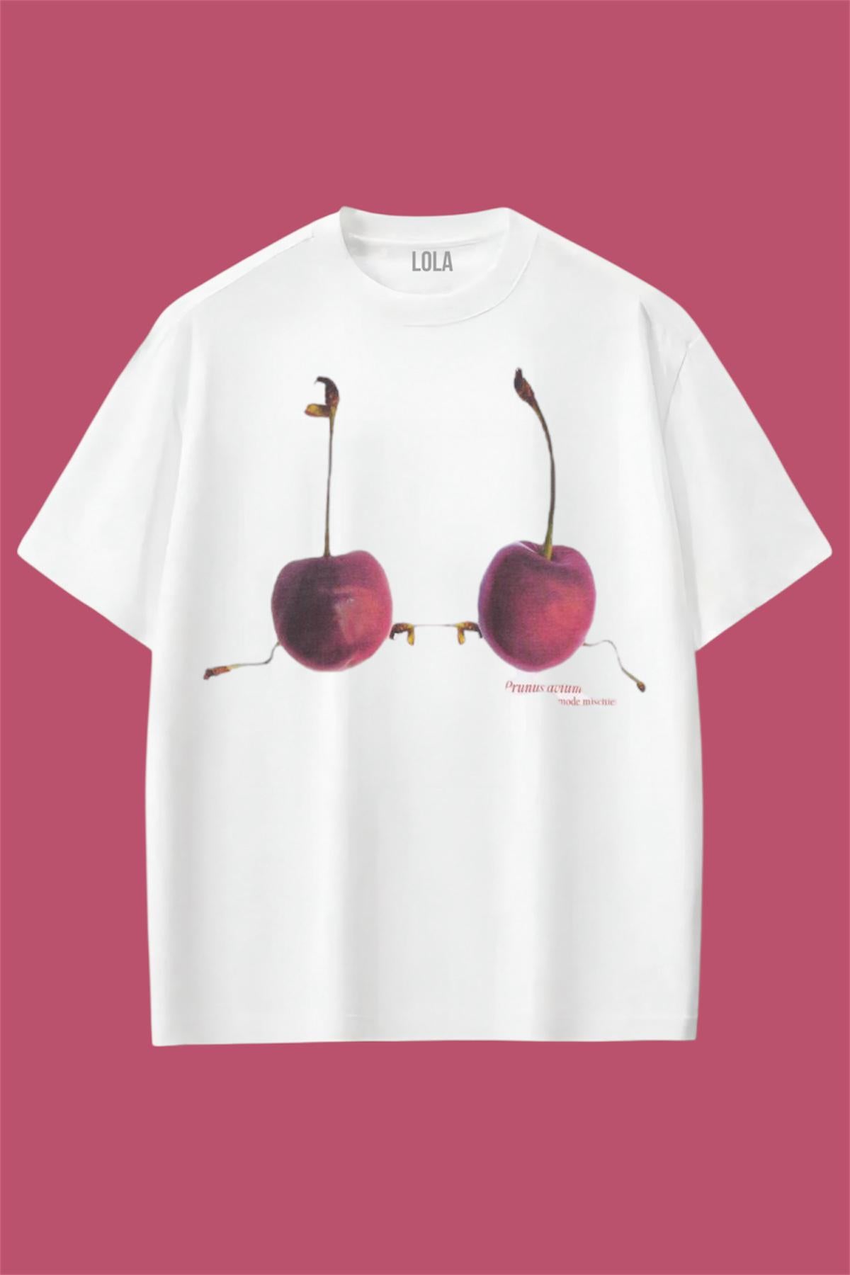 Cherry Bra Oversize T-shirt – LoLaToptan