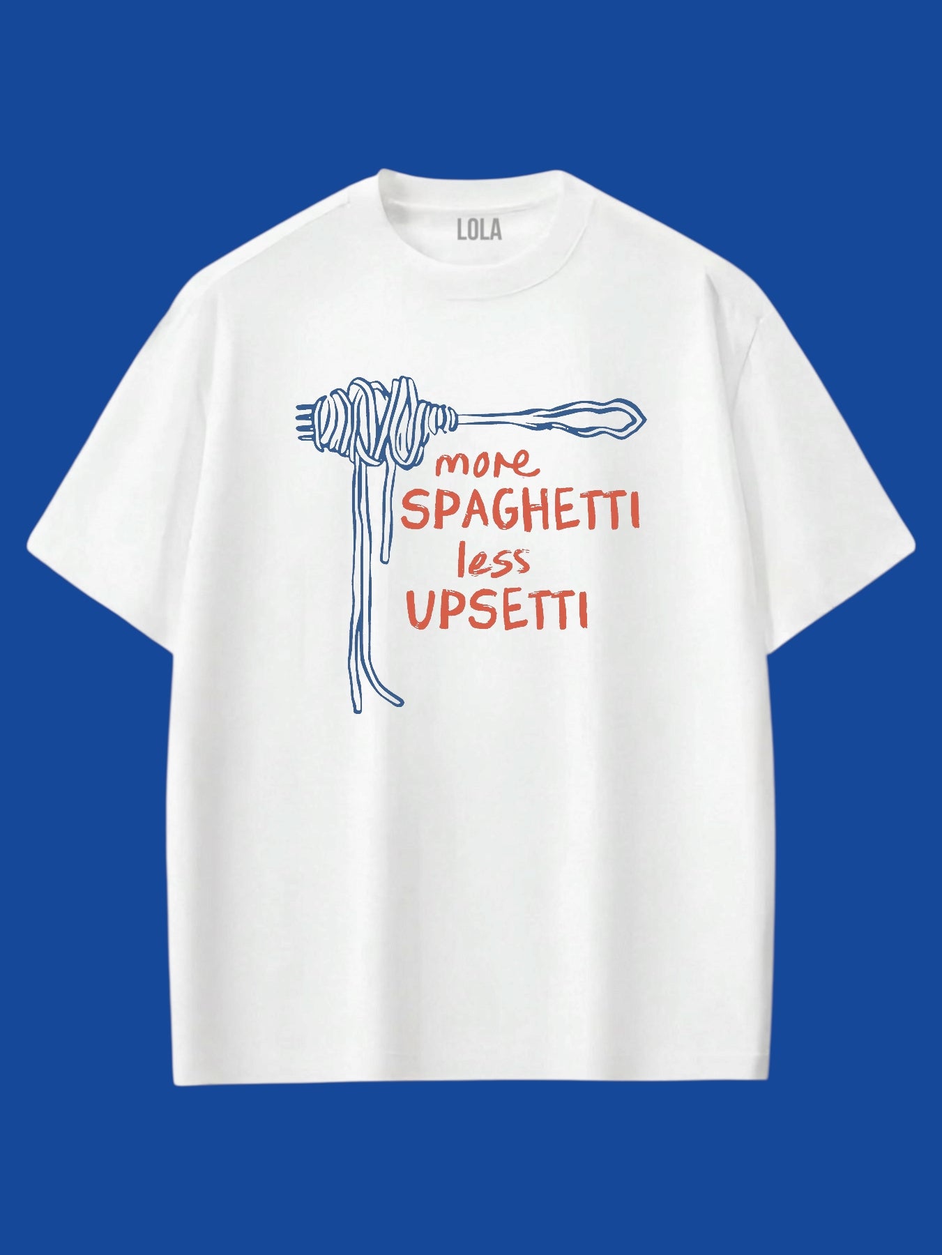 Spaghetti Oversize T-shirt – LoLaToptan